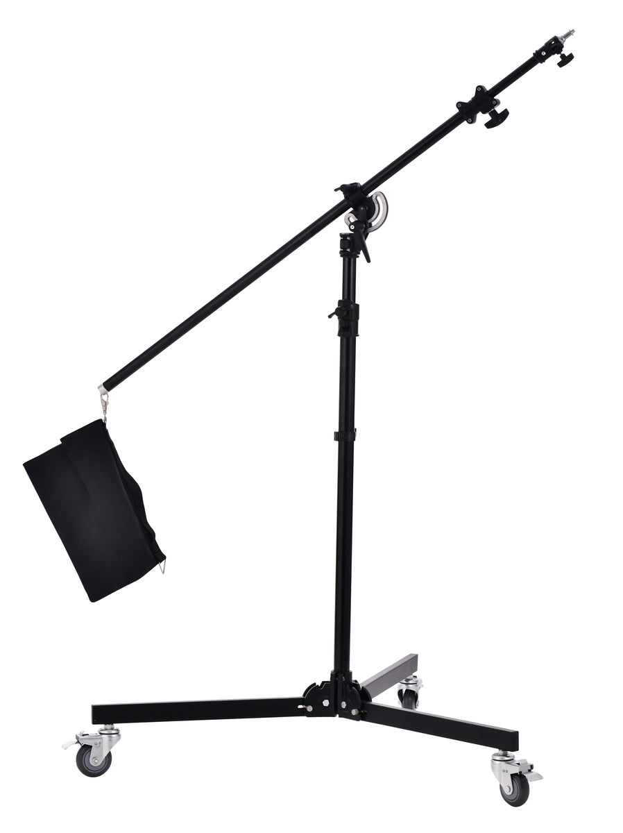 Provision 380 CM Wheeled Boom Stand, with sand bag black – https://www ...